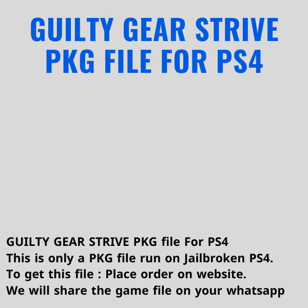 GUILTY GEAR STRIVE PKG file For PS4
