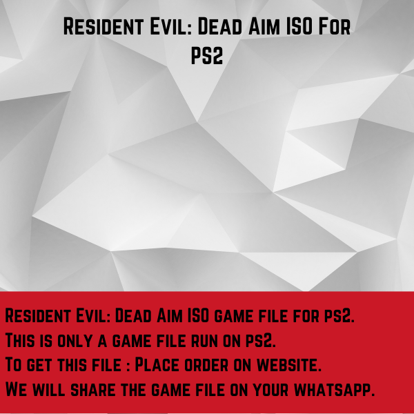 Resident Evil: Dead Aim ISO File For Sony Playstation 2