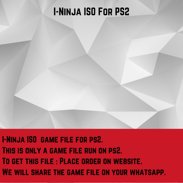 I-Ninja ISO For PS2