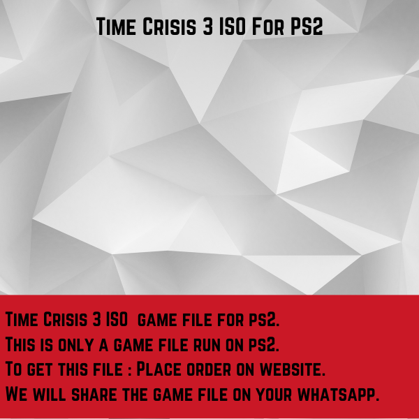 Time Crisis 3 ISO For PS2