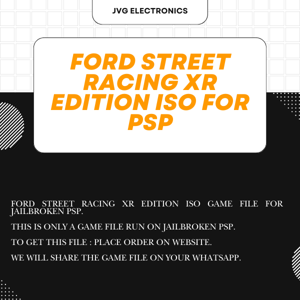 Download Ford Street Racing XR Edition ISO File For PSP