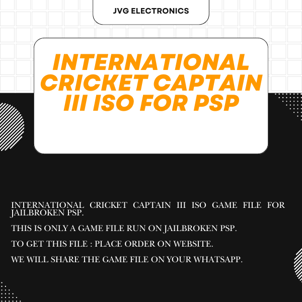 Download International Cricket Captain III ISO File For PSP