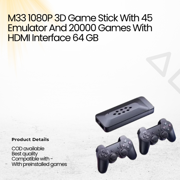 M33 1080P 3D Game Stick With 45 Emulator And 20000 Games With HDMI ...